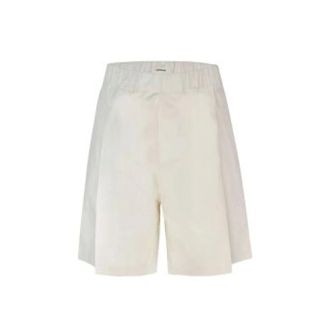 A Paper Kid Homme, Shorts, Blanc, Taille: L Popeline Shorts