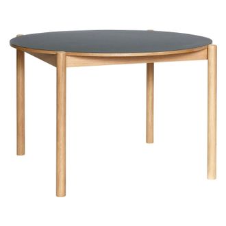 Hübsch Table à manger ronde Oblique Hübsch