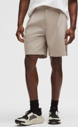lululemon Gewebte Shorts im Relaxed Fit f&uuml;r M&auml;nner - 20 cm - Khaki - Gr&ouml;&szlig;e 28