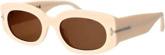 Tom Ford unisex, Accessoires, Rose, Taille: 52 MM Ft1187 25E Lunettes de soleil