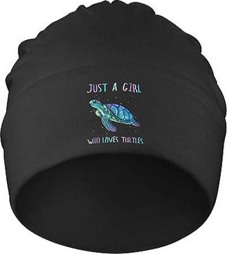 Generic Femme Homme Bonnet dhiver Tortue Mignonne Bonnets Tricot&eacute; Classique Hiver Chapeaux Mode Bonnet &Agrave; Revers pour Quotidien Course Hiver