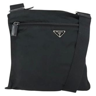 Prada Sac bandouli&egrave;re en nylon Pre-owned - Femme - Pre-owned - Noir - Taille: ONE Size