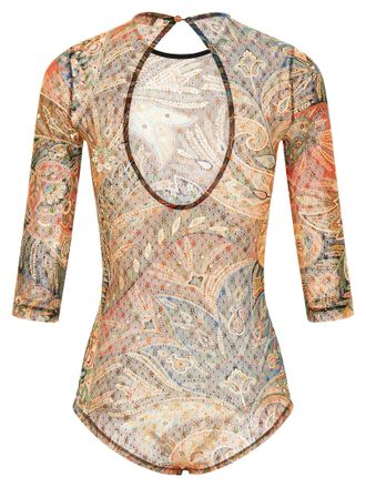 Etro Womens Multicolor Polyamide Bodysuit Clothing