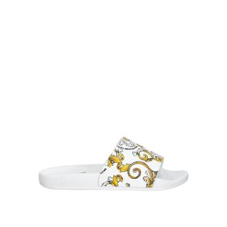 Versace Jeans Couture Baroque Slide Sandal - - Shoes - Damen - Wei&szlig; - 38 EU