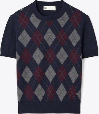 Tory Burch Argyle-Pullover aus Merinowolle
