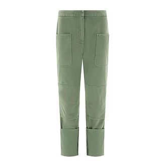 Max Mara Stylische Hose - - Trousers - Damen - Gr&uuml;n - 3XS