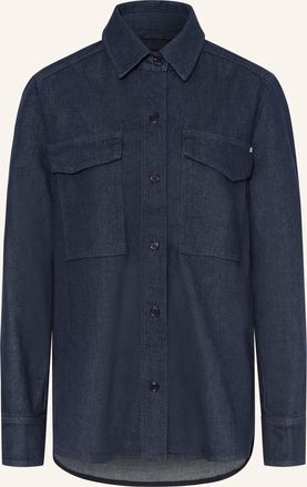 HUGO BOSS Jeanshemd Alosyne blau