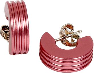 DeMarie Ohrringe eloxiertes Aluminium rosafarben