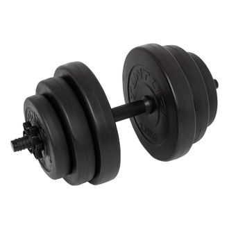 Tunturi New Fitness Vinyl Kurzhantel-Set 28 kg, 2 Kurzhanteln, 12 Hantelscheiben, 1 kg, 2 kg, 3,5 kg