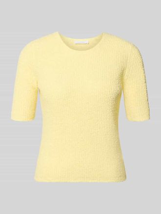 Rich & Royal T-Shirt in Strick-Optik mit Rundhalsausschnitt
