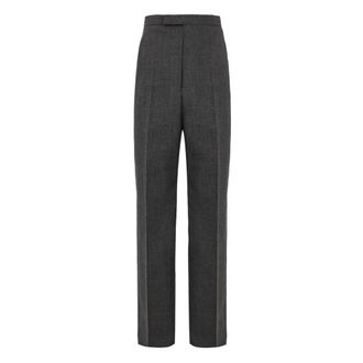 Thom Browne Graue Woll-Ma&szlig;geschneiderte Hose - - Trousers - Herren - Grau - XL
