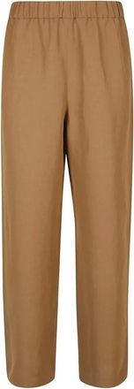 Fabiana Filippi Femme, Pantalons, Brun, Taille: 40 FR Pantalon de jogging en lin et viscose