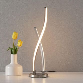 Paul Neuhaus Paul Neuhaus Polina Lampe de table LED int&eacute;gr&eacute;e en acier, 1 LED 13,9 W, 3 000 K, intensit&eacute; variable