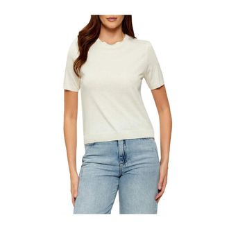 Patrizia Pepe Femme, Tops, Beige, Taille: 42 FR T-shirt &agrave; col rond