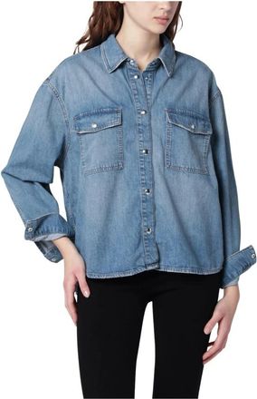 Anine Bing Femme, Blouses et Chemises, Bleu, Taille: 42 FR Paxton Shirt