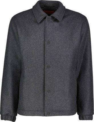 HUGO BOSS Herren &Uuml;bergnagsjacke mit Wolle