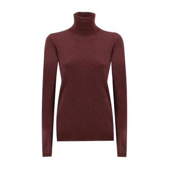 Brunello Cucinelli Klassischer Rollkragenpullover f&uuml;r vielseitigen Stil - - Knitwear - Damen - Rot - M