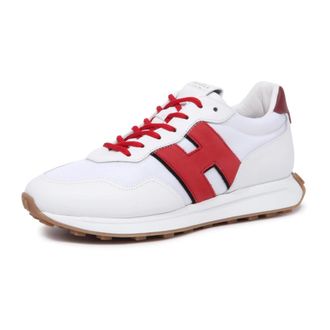 Hogan Homme, Chaussures, Blanc, Taille: 43 1/2 EU H Patch Baskets