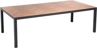 Oviala Table de jardin en c&eacute;ramique effet bois chevron - Tivoli