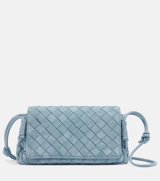 Bottega Veneta Crossbody Bag Notturno aus Veloursleder