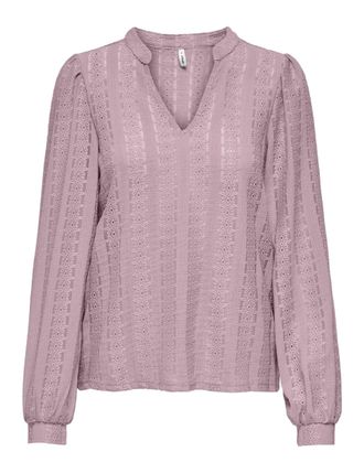 Only Onlmelanie L/S Split Top JRS