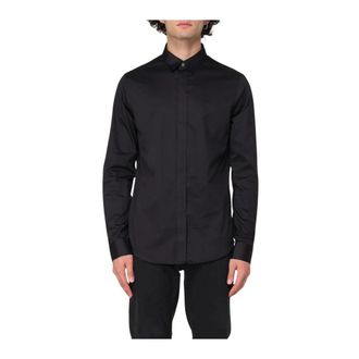 A|X Armani Exchange Elegantes Schwarzes Hemd - - Shirts - Herren - Schwarzk - XL