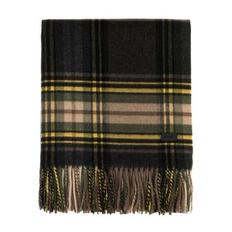 Saint Laurent Karierter Wollschal - - Accessories - Damen - Mehrfarbig - ONE SIZE