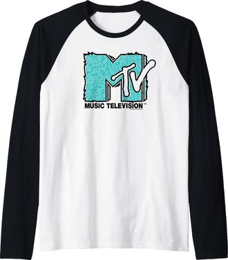 Giesswein Retro Furry Music TV Logo Raglan