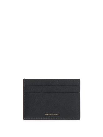 Mansur Gavriel porte-cartes à logo imprimé - Noir