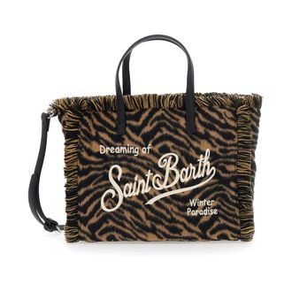 MC2 Saint Barth Sac fourre-tout avec bandouli&egrave;re - Femme - Sacs - Brun - Taille: ONE Size