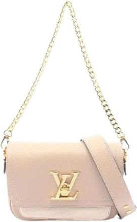 Louis Vuitton Pre-owned Lockme Tender Leather 2way Bag - Femme - Pre-owned - Beige - Taille: ONE Size
