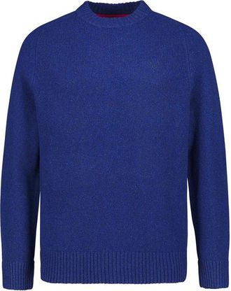 Barbour Herren Pullover blau Wolle meliert