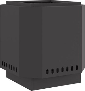 vidaXL Feuerplatz Schwarz 48 x 48 x 51 cm Kaltgewalzter Stahl Vidaxl