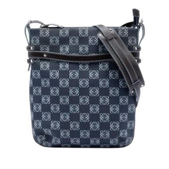 Loewe Pre-owned Canvas Crossbody Bag - - Pre-owned - Damen - Blau - ONE SIZE