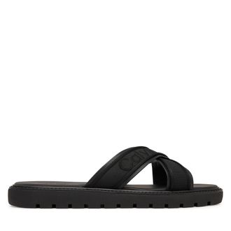 Calvin Klein Pantoletten Calvin Klein Sq Molded Sandal Xcross Wb HM0HM02101 Schwarz