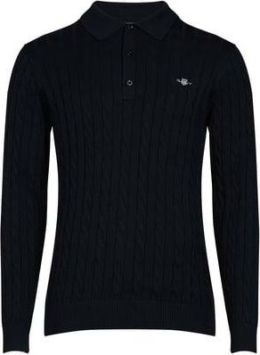 GANT Pull &agrave; mailles torsad&eacute;es en coton