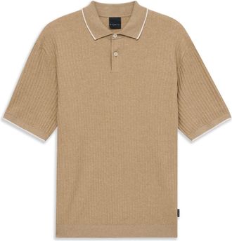 Bugatti Herren Poloshirt gestrickt in Regular Fit