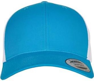 Flexfit Casquette de Baseball Unisexe, Opaque, Turquoise/Blanc, Taille Unique