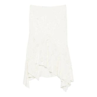 Avavav Kajsa Draped Skirt Distressed - - Skirts - Damen - Wei&szlig; - S