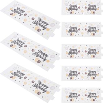 Angoily 8 St&uuml;ck Kunststoff Kerzenschirme Zylinderform Winddicht Langlebig Geburtstagskerzen &Uuml;berz&uuml;ge f&uuml;r Zuhause Partydeko