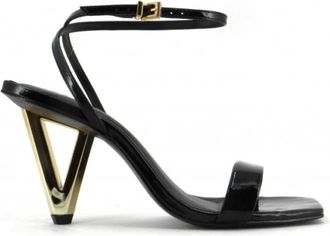 Schutz Femme, Chaussures, Noir, Taille: 37 EU Sandale &agrave; Talon Haut Vernie