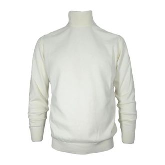 Cashmere Company Lupetto Slim Fit - - Knitwear - Herren - Wei&szlig; - M