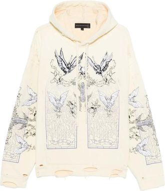 Who Decides War by Ev Bravado Homme, Sweatshirts et sweats à capuche, Jaune, Taille: M SweaT-shirt