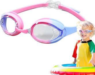 Generico Schwimmbrille f&uuml;r Kinder, Schwimmbrille f&uuml;r M&auml;dchen, rutschfeste Schwimmbrille mit UV-Schutz f&uuml;r Schwimmb&auml;der, im Freien und Reisen