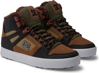DC Dc Shoes Homme Pure High-Top WC WNT Basket, Marron, Vert, 46.5 EU