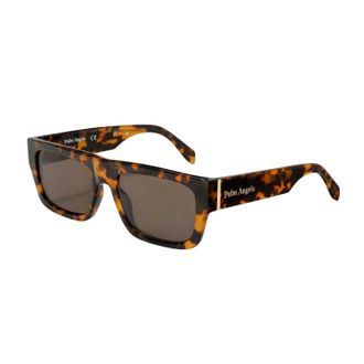 Palm Angels Pixley Rechteck-Sonnenbrille f&uuml;r Herren (Havannabraun)