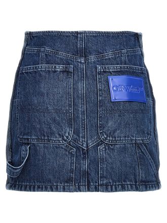Off-white Motorcycle Miniskirt - Blue