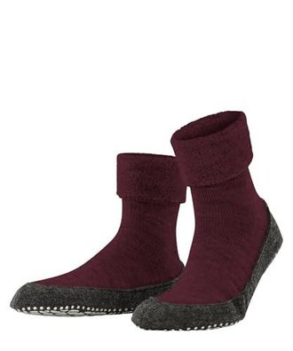 Falke Cosyshoe M HP Laine Picots sur la Semelle Chaussettes stoppeurs, Rouge Burnt Siena 8498, 45/46 EU Homme