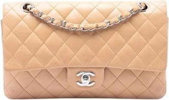 Chanel Sac bandouli&egrave;re classique Pre-owned - Femme - Pre-owned - Beige - Taille: ONE Size