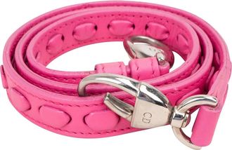 Dior Crossbody Bags - Christian Dior Pink Leather Lady Dior Bags Strap - Gr. unisize - in Rot - f&uuml;r Damen